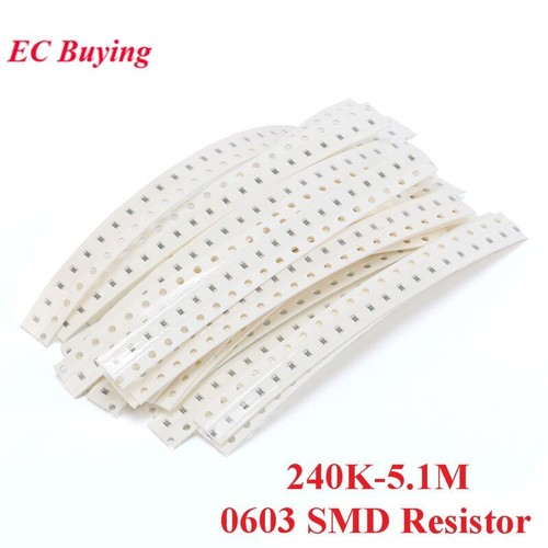 420pcs 0603 SMD Resistor Kit Assorted Kit 5% Sample Kit Sample Bag 240K ...