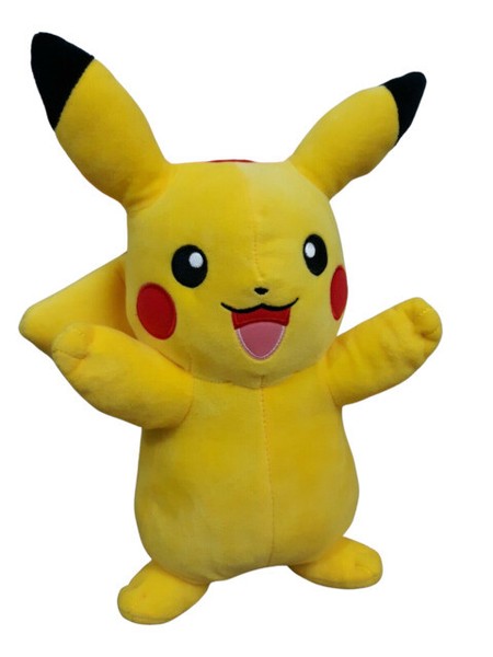Pok mon Power Action Pikachu 12 inch Plush Up Lights and Sound Shake to ...