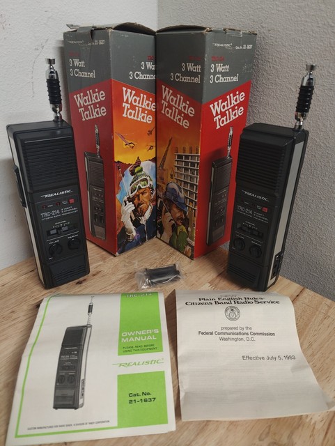 Realistic TRC-214 Handheld CB Radio Walkie Talkie for sale online | eBay