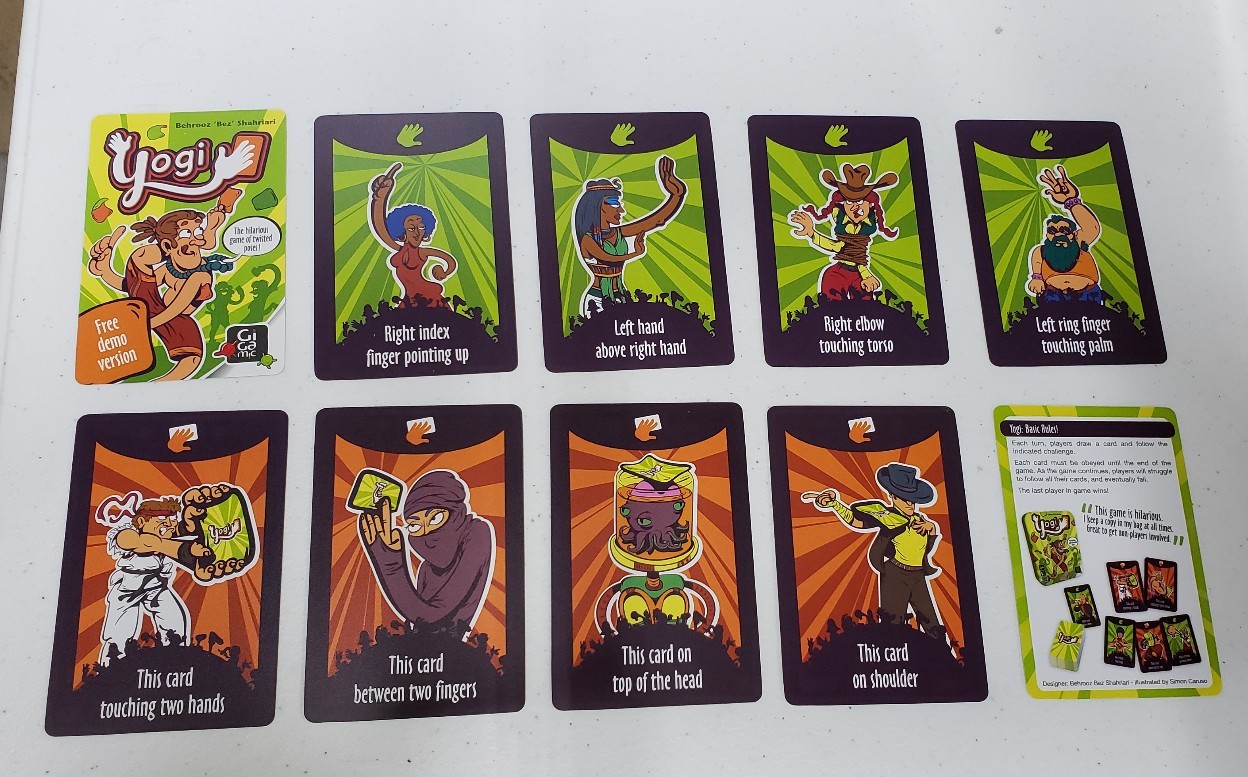 Gigamic Sarl Yogi CARDS, Demo version Game, 8 cards & rules, NEW pkg ...