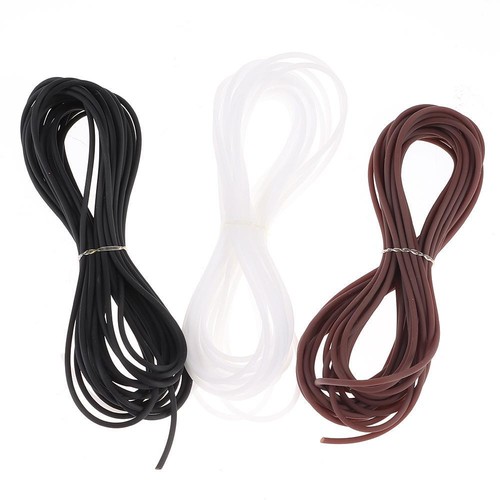 3rolls 3-Colors Rope Pipe 2mm Silicone Rope Soft Tubing Cord DIY Craft ...