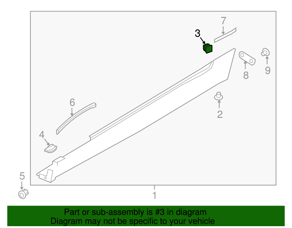 Genuine Mazda Rocker Molding Retainer Clip D10E-51-SJ3 | eBay