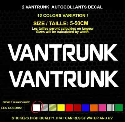 2 VANTRUNK autocollant Véritable decal autocollant STICKERS IMPERMÉABLE ...