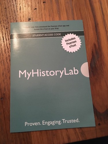 MY HISTORY LAB MYHISTORYLAB STUDENT ACCESS CODE UNOPENED by PEARSON | eBay