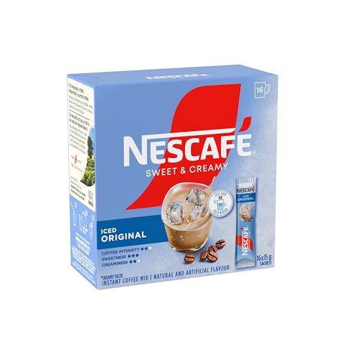 NESCAF Sweet Creamy Instant Iced Coffee Mix 0.56 Ounce Pack of 16 Single Serve | eBay
