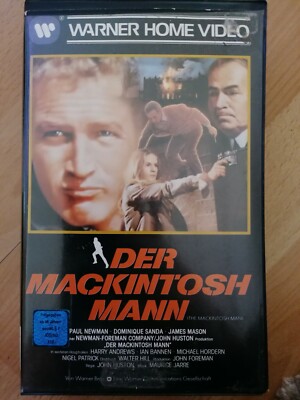 VHS RARITÄT: PAUL NEWMAN in DER MACKINTOSH MANN (1973) FILMKLASSIKER ...