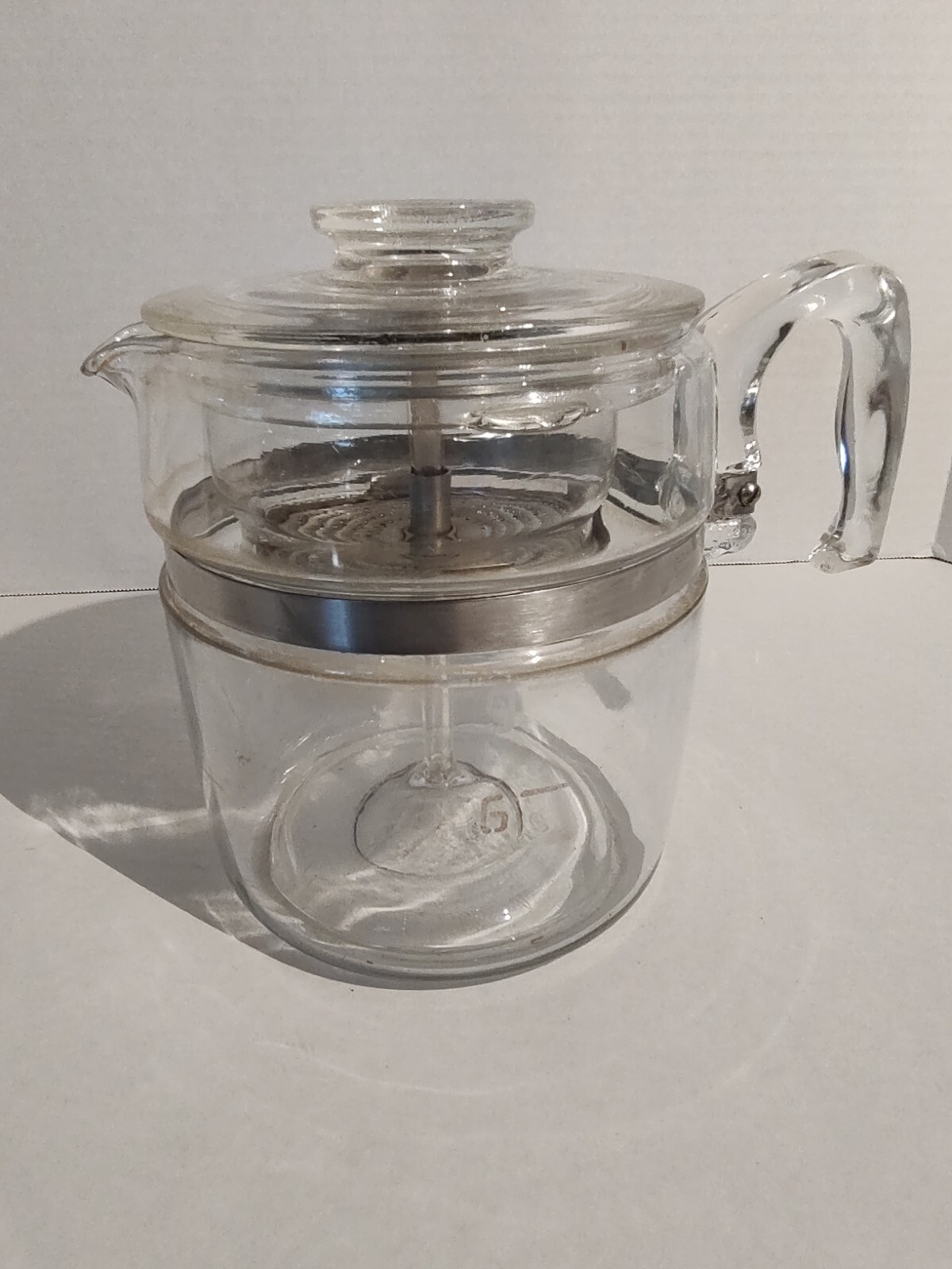 Vtg Pyrex Corning Flameware Glass Stovetop Percolator 9 Cup 7759 Coffee ...