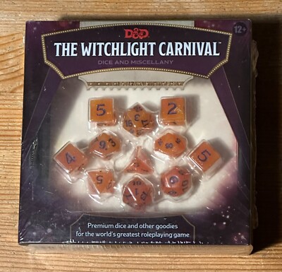 Dungeons & Dragons The Witchlight Carnival Dice and Miscellany, dice ...