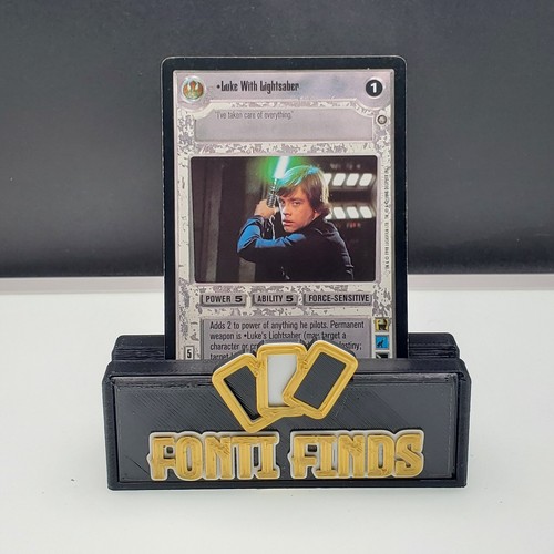 Decipher Star Wars CCG Enhanced Premiere Luke With Lightsaber SWCCG BB ...