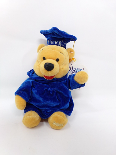 NWT-Disney Disneyland 2001 Graduation/Grad Night Pooh Mini Bean Bag ...