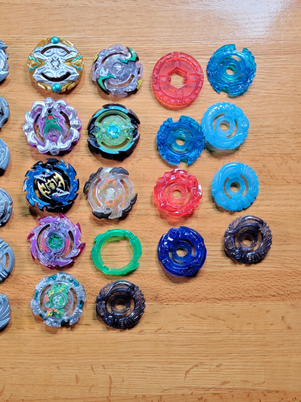 63 PC Beyblade Burst Parts Lot Metal Takara Tomy Wyvron Orichalcum ...