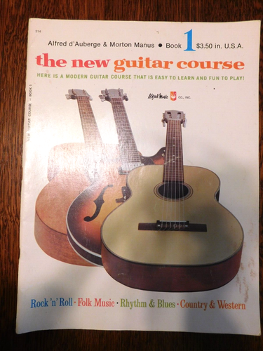 1966 THE NEW GUITAR COURSE BOOK 1 Music Book by Alfred d'Auberge ...