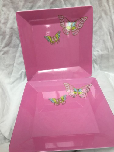2 Swell by Cynthia Rowley Melamine Plates Ilene Rosenzweig Square ...