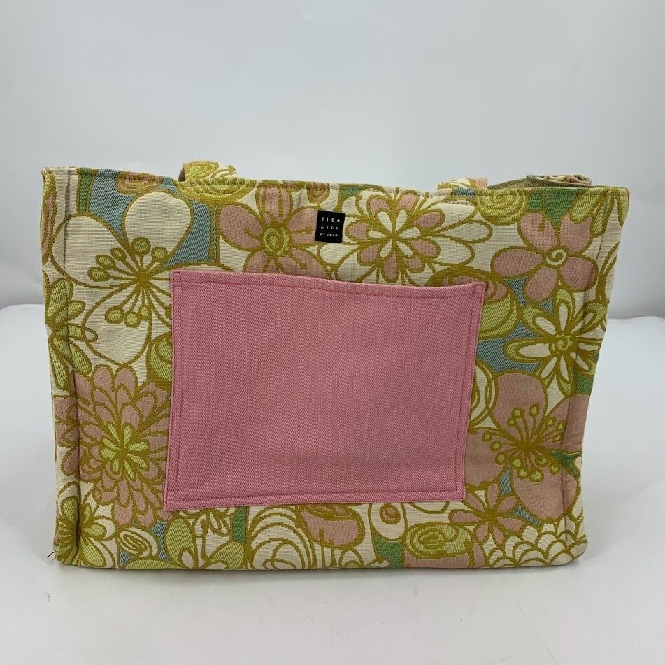 Lisa Lill Studio Floral Woven Fabrics Tapestry Messen… - Gem