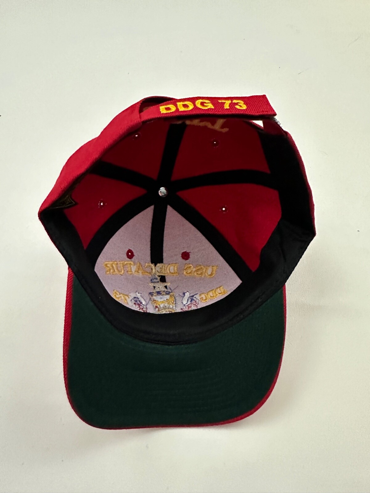 The Corps USS Decatur DDG 73 DCTT Logo Red Baseball Cap Hat One Size | eBay