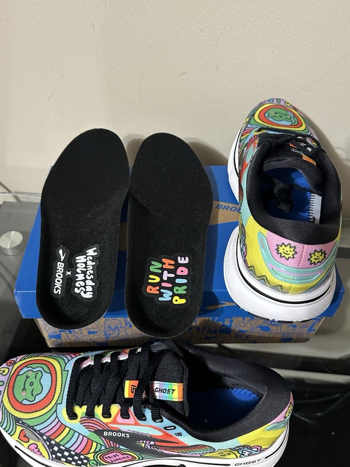 NEW Brooks Women’s Sz 7 Ghost 15 Pride Run Proud LGBTQ+ Rainbow Running ...