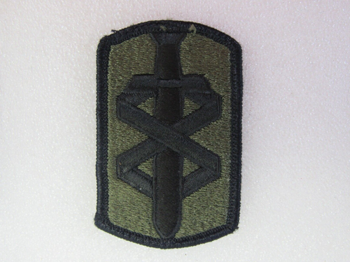 US Army 18th Medical Brigade Subdued Sew On Shoulder Patch Insignia ...