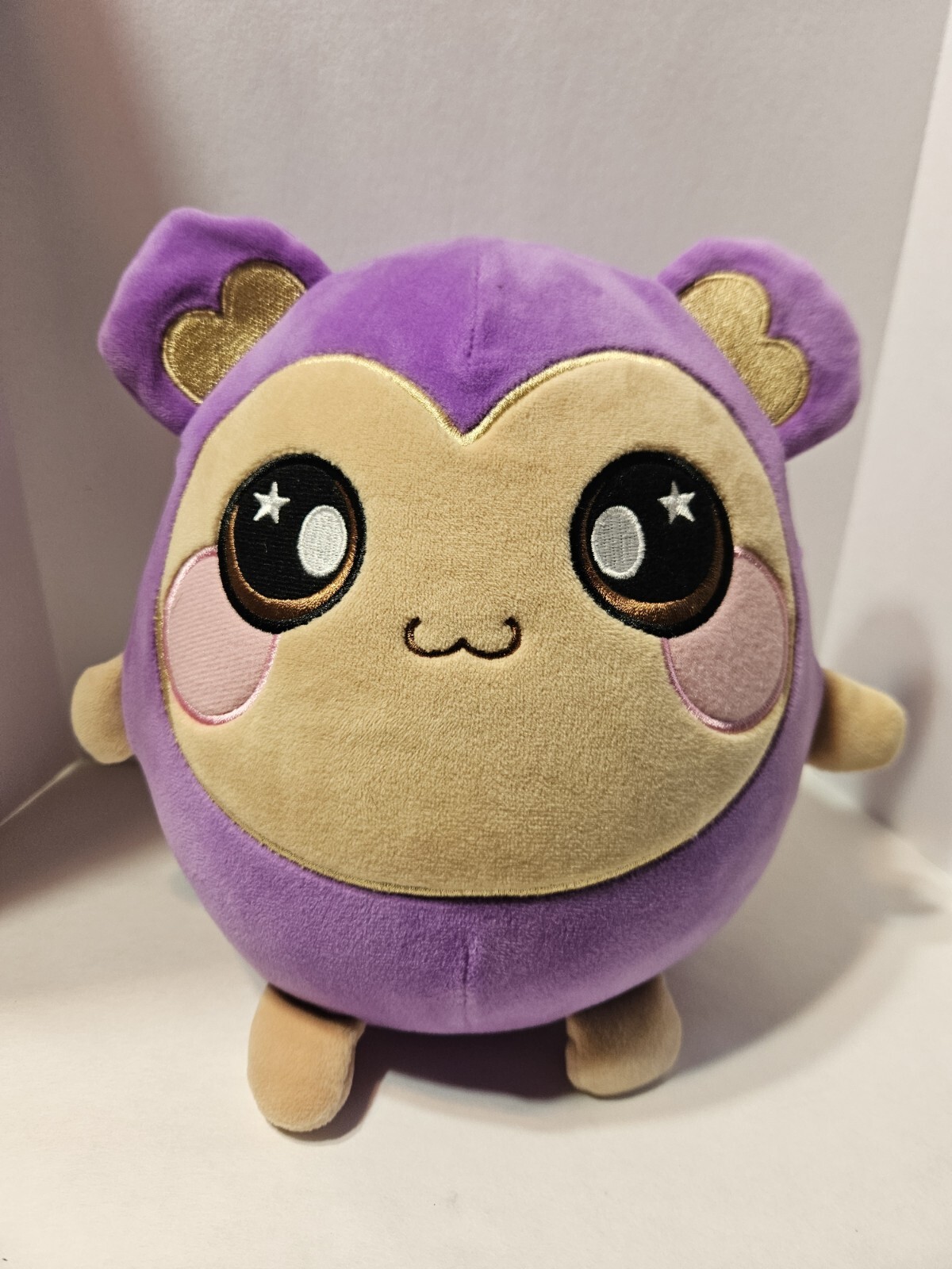 SQUEEZAMALS PURPLE MONKEY MILA, 8 IN, EXCELLENT COND. SOFT PLUSH ...