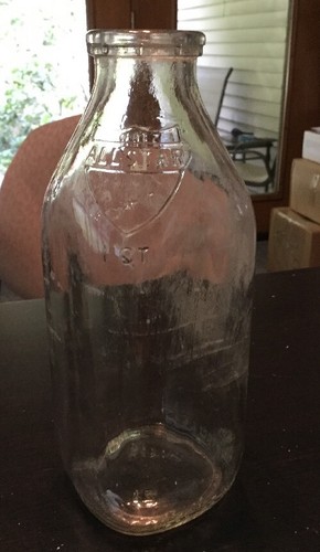 Vintage ALL STAR Dairy Glass Milk Bottle Quart | eBay