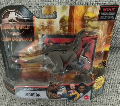 Troodon Camp Cretaceous RARE Mattel Jurassic World Figure Figurine ...