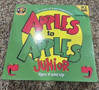 Apples to Apples Junior 9 and Up Out of the Box Board Game New in Box ...