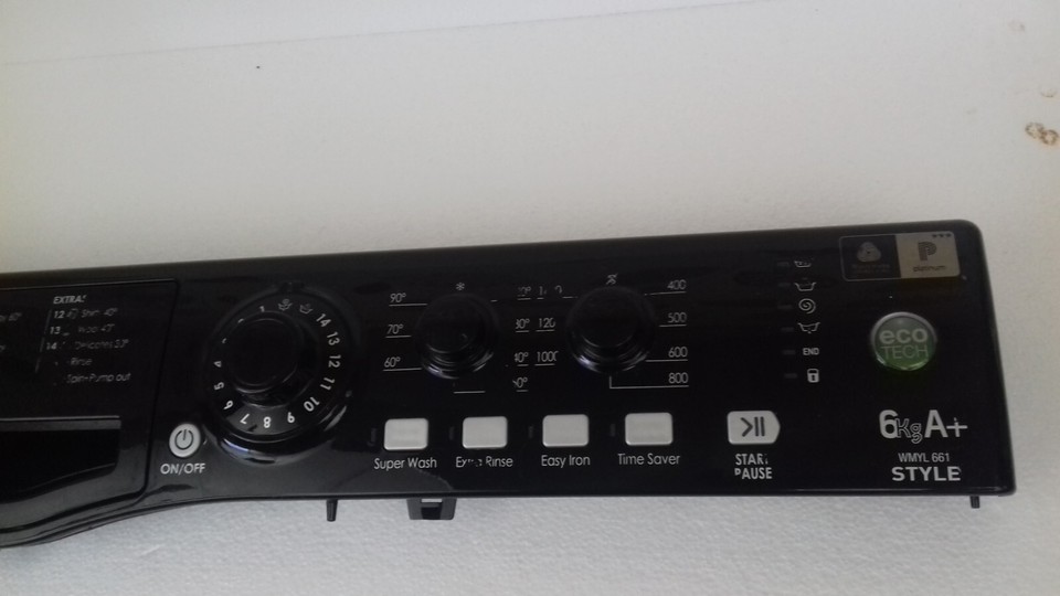 Hotpoint WMYL 661 6kg Black Washing Machine/Washer Control Panel ...