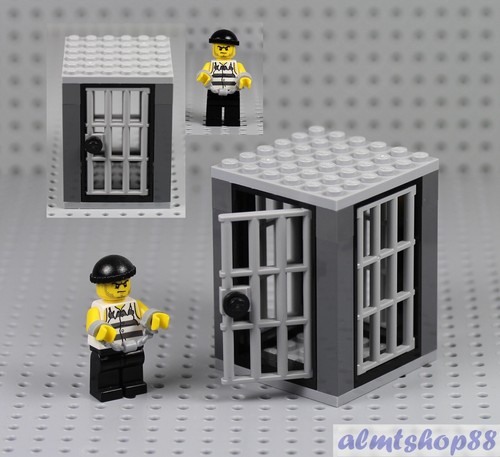 LEGO - Prison Jail Cell w/ Prisoner Minifigure - Crook Police City ...