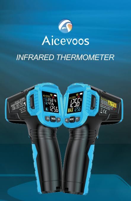 G600a Infrared Thermometer Gun Laser Ir Temp Gauge Handheld Heat ...