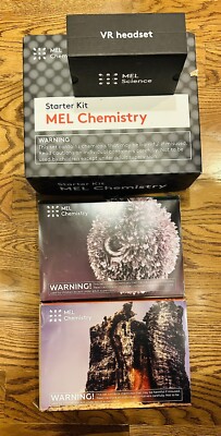 MEL Chemistry Science Starter Kit w/ VR Headset And Two Chemistry Kits ...
