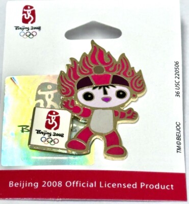 2008 Beijing Olympic Pin Flame Head Mascot | eBay