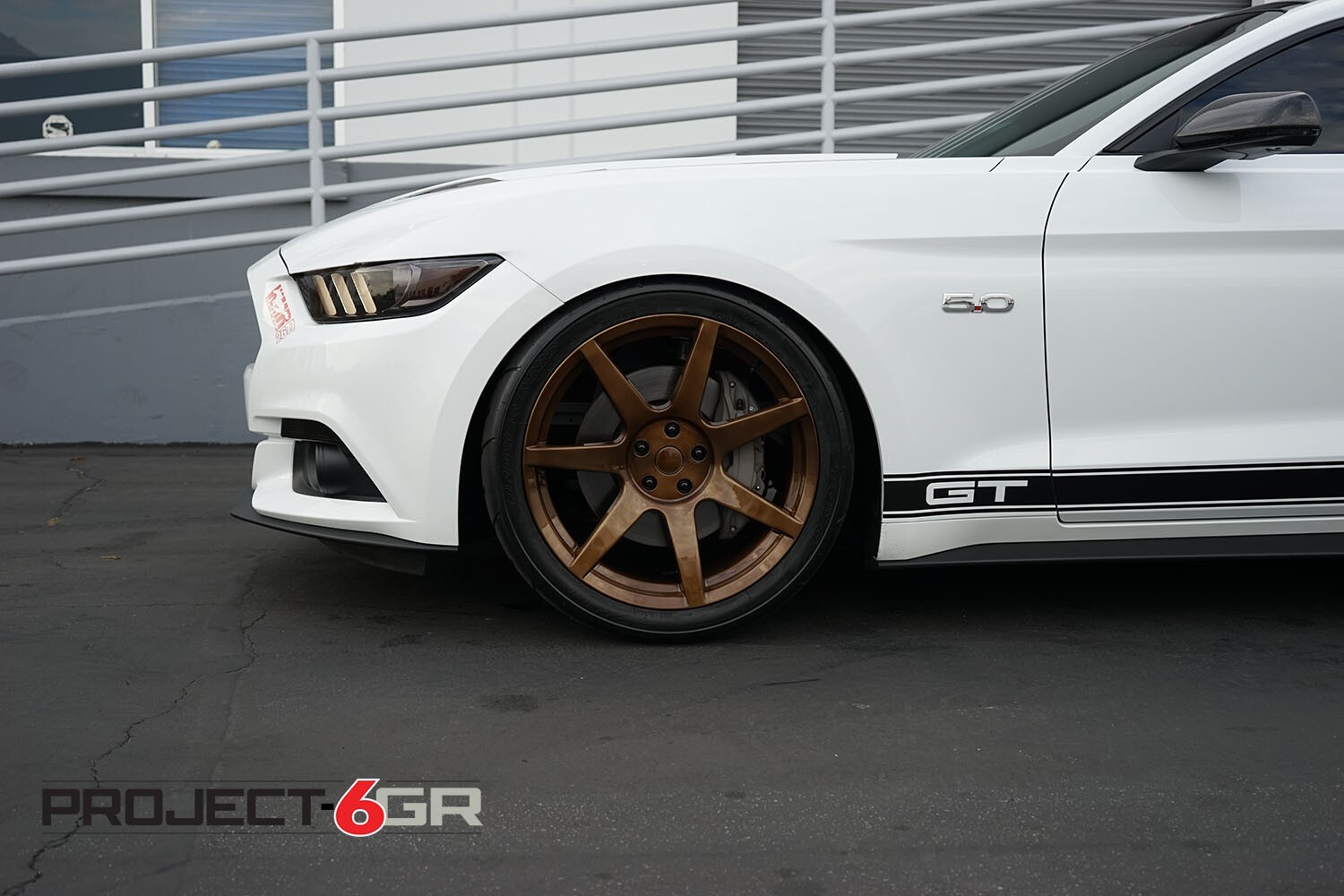 19'' Project 6GR Seven Brushed Bronze Gloss 2024 Ford Mustang Wheels ...