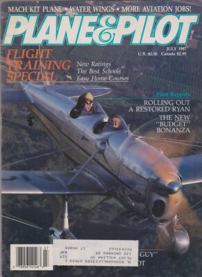 Plane & Pilot (Jul 1987) Ryan STA, Training, Bonanza F33A, Float Plane ...