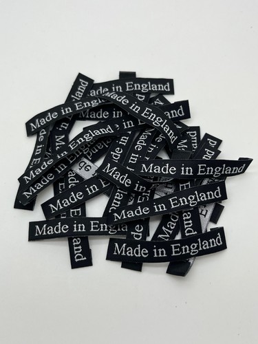 Made in England woven clothing label (2 types of label) | eBay