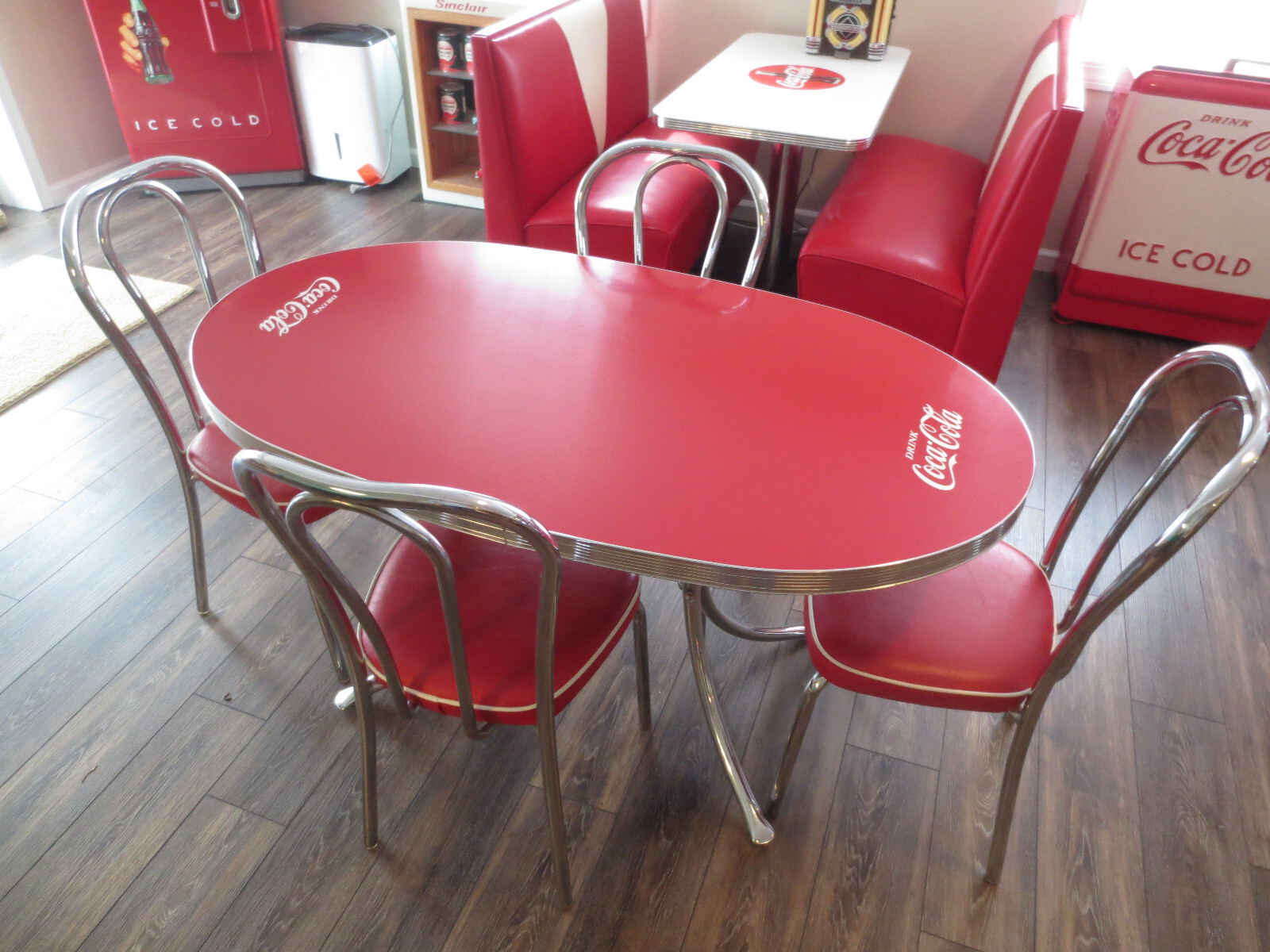 Coca Cola Kitchen Table & Chair Set (54" Length) | eBay