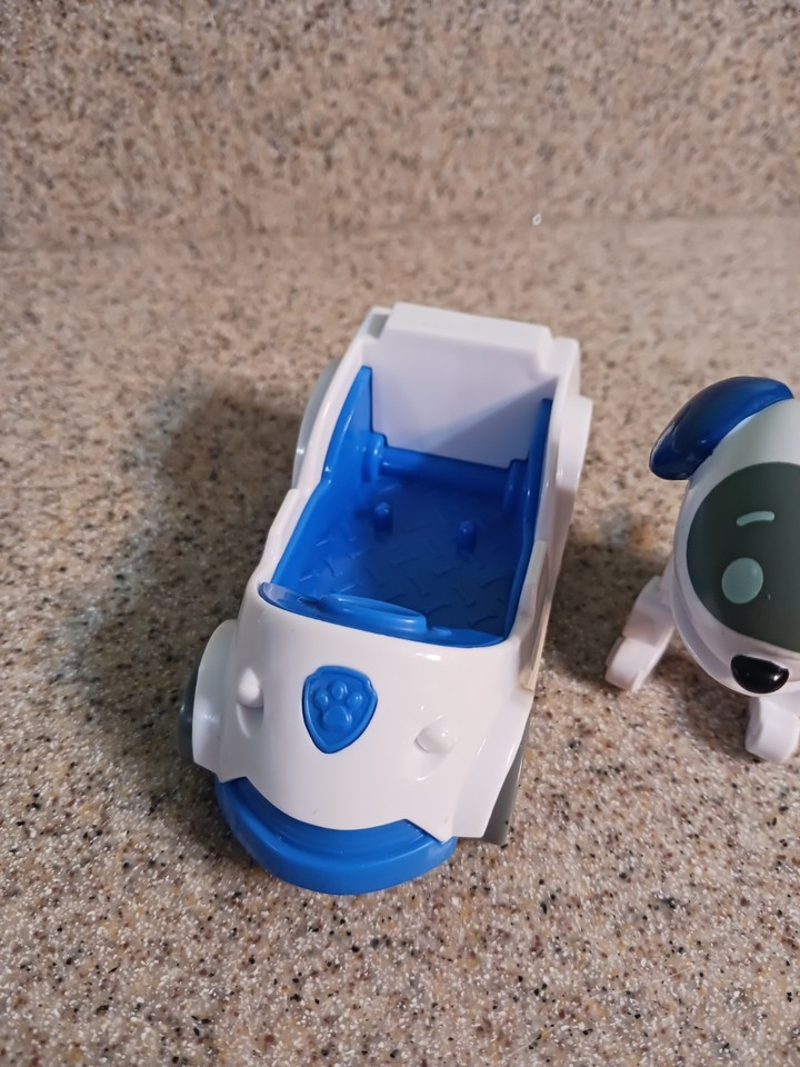 Paw Patrol Mission Paw Robodog Car Vehicle & Sitting Figure Robo Dog ...
