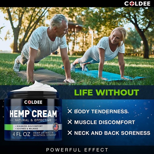 Hemp Cream 5,000,000,000 mg Joint Muscle Arthritis Inflammation Back ...