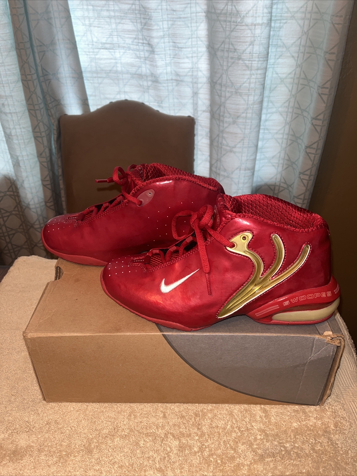 Vintage 2001 Nike Air Swoopes VI Varsity Red with Box 010406 Y3 Sz 6 ...