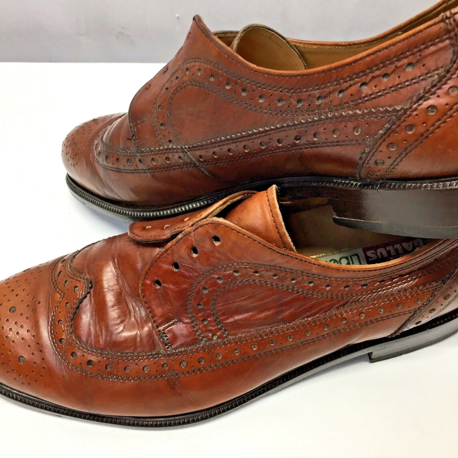 Gallus Liberty Mens Size 9 Wingtip Lace Up Oxford Style Brownish ...