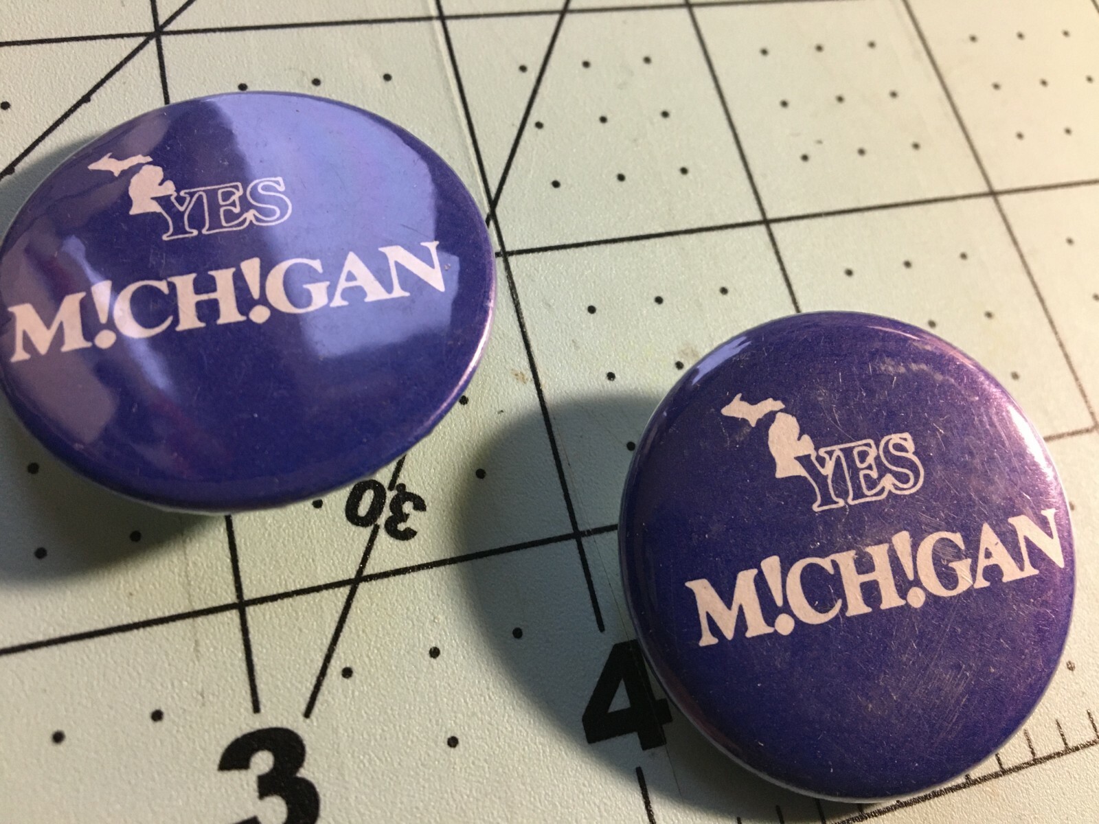 Lot of 3 Yes Michigan Buttons | eBay