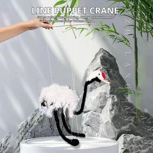 Crane Marionette Soft Wooden Puppet with Strings for Creative Play and ...