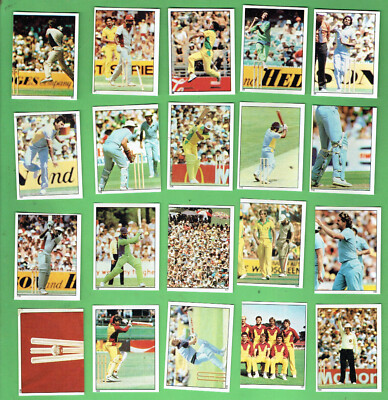 #D339. #7. LOT OF TWENTY(20) 1983 SCANLENS CRICKET STICKER CARDS | eBay