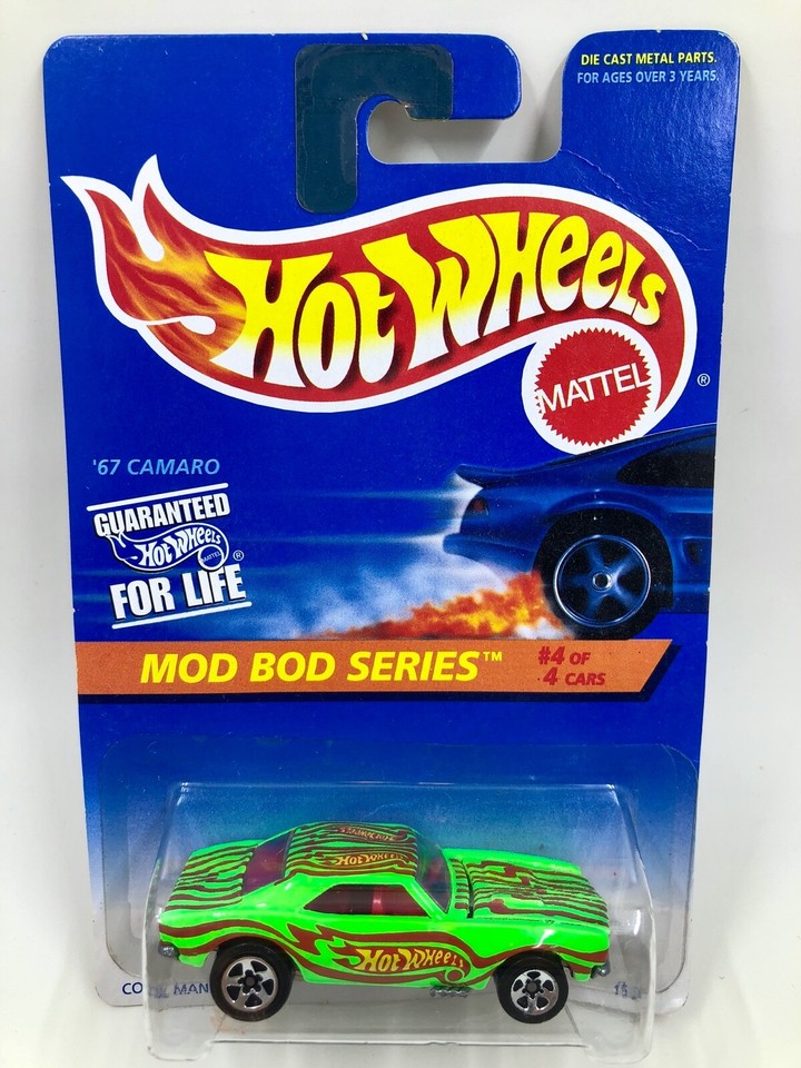 1996 Hot Wheels MOD BOD SERIES VW Bug, Hummer, School Bus, '67 Camaro 4 ...