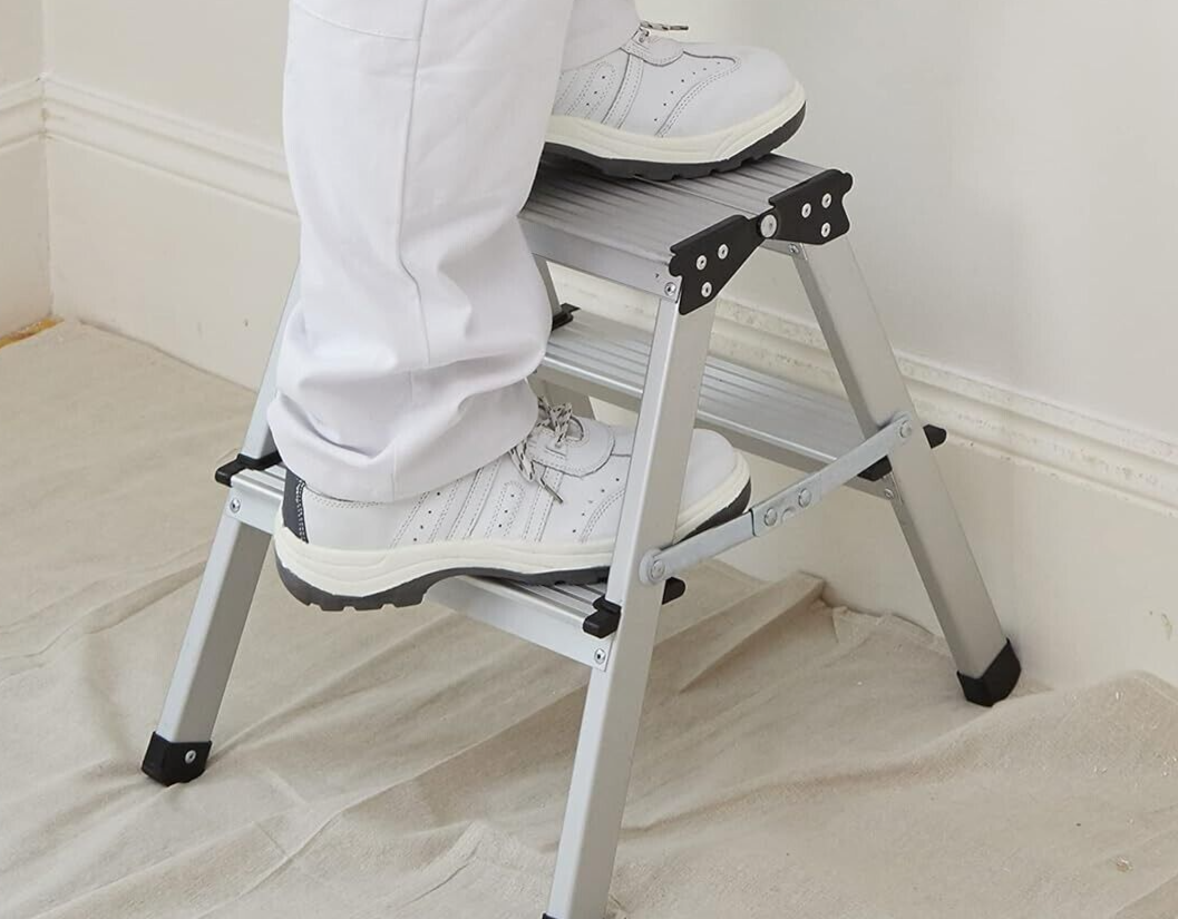 ProDec 40cm Aluminium Step up Stool Lightweight Platform LFD41AL Hop ...