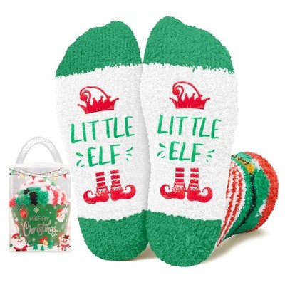 Christmas Gifts Stocking Socks - Secret Santa Gifts for Girls, Fuzzy ...