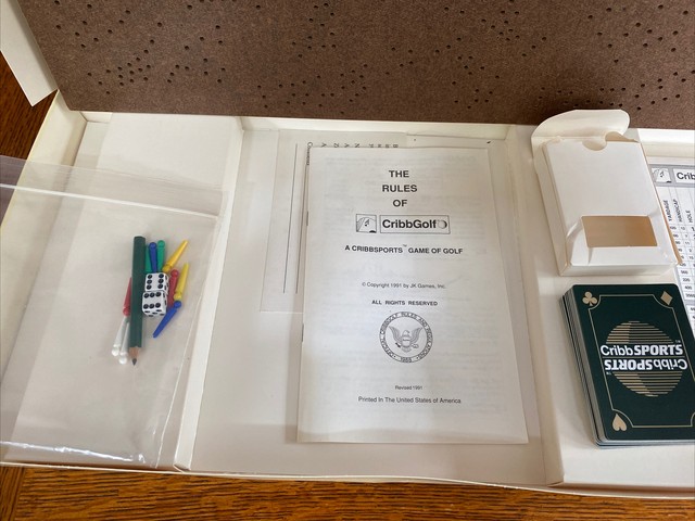 Vintage Cribb Golf Board Game JK Games 1991 for sale online | eBay