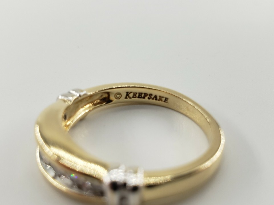 Keepsake 14k Gold 0.6ct Diamond Ring Fine Jewelry Size 7 Womens Ladys ...