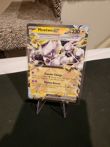 Pokémon TCG Mewtwo ex Paradox Rift 058/182 Holo Double Rare Near Mint ...
