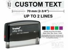Custom Signature Stamp - Trodat 4916 Self-Inking, Dual Line for Checks ...