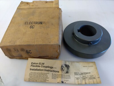 Eaton flexible coupling ELW9S2-3/16 MAX RPM 3750 Electron 6C | eBay