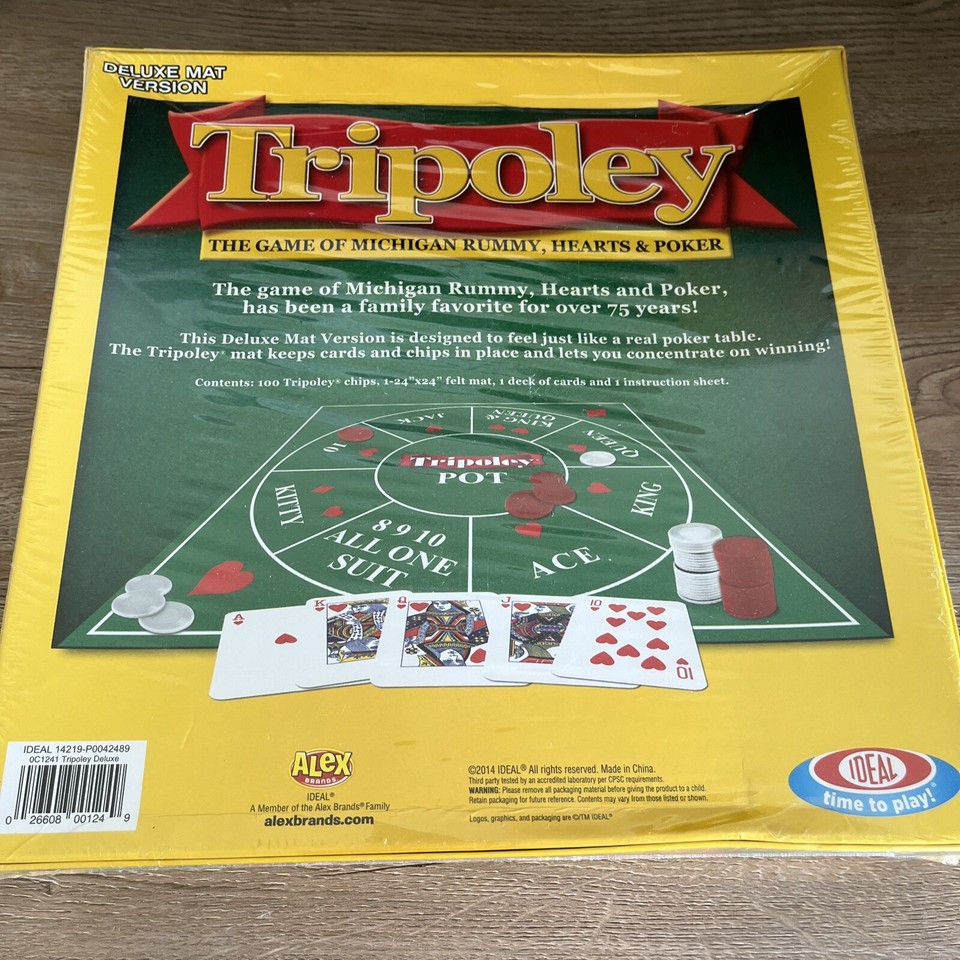 TRIPOLEY Board Game Deluxe Mat (Ideal Game 2014 Edition) New In Sealed ...
